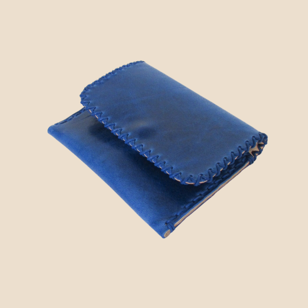 magnetic snap pouch in cobalt blue - fado made co.